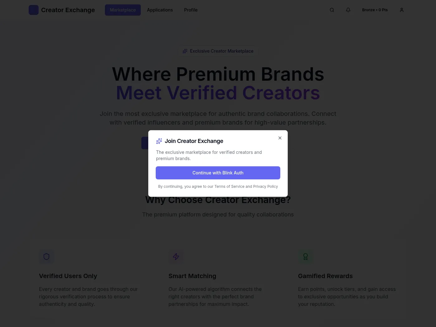 Creator Exchange – Exclusive Brand & Influencer Collaboration Marketplace