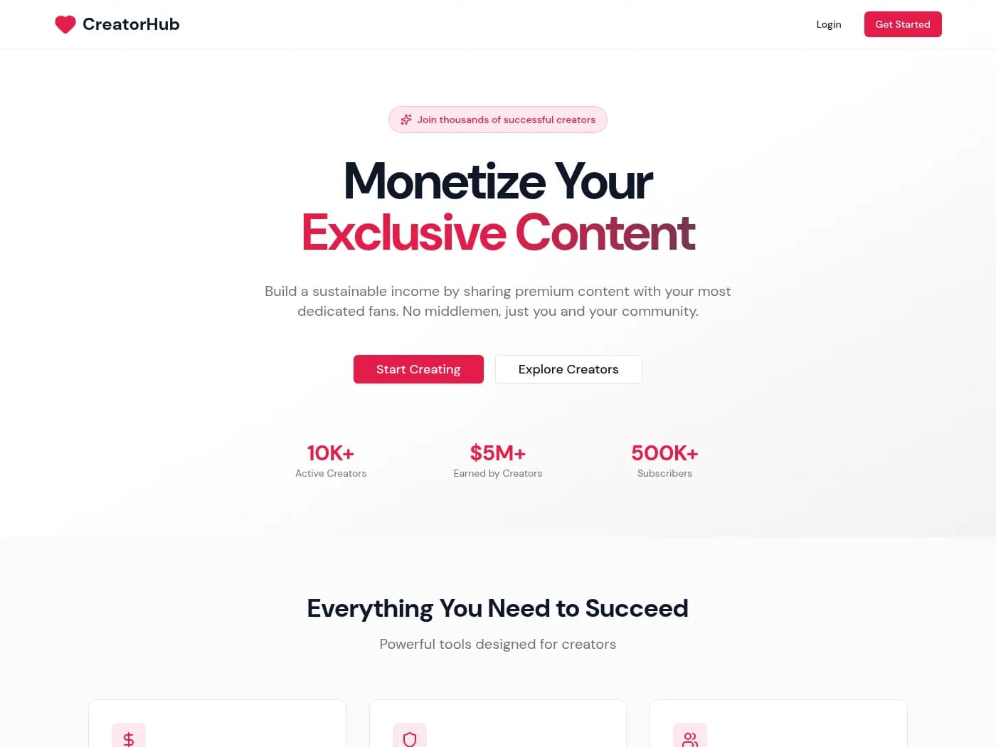 CreatorHub Platform
