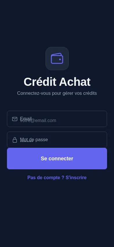 Crédit Achat Mobile