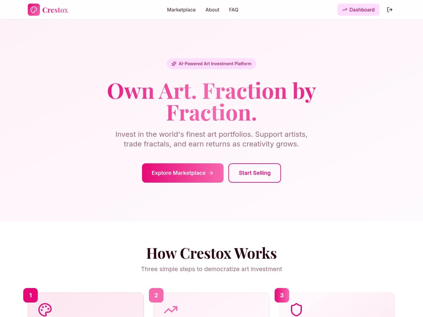 Crestox: The AI Fractal Art Marketplace