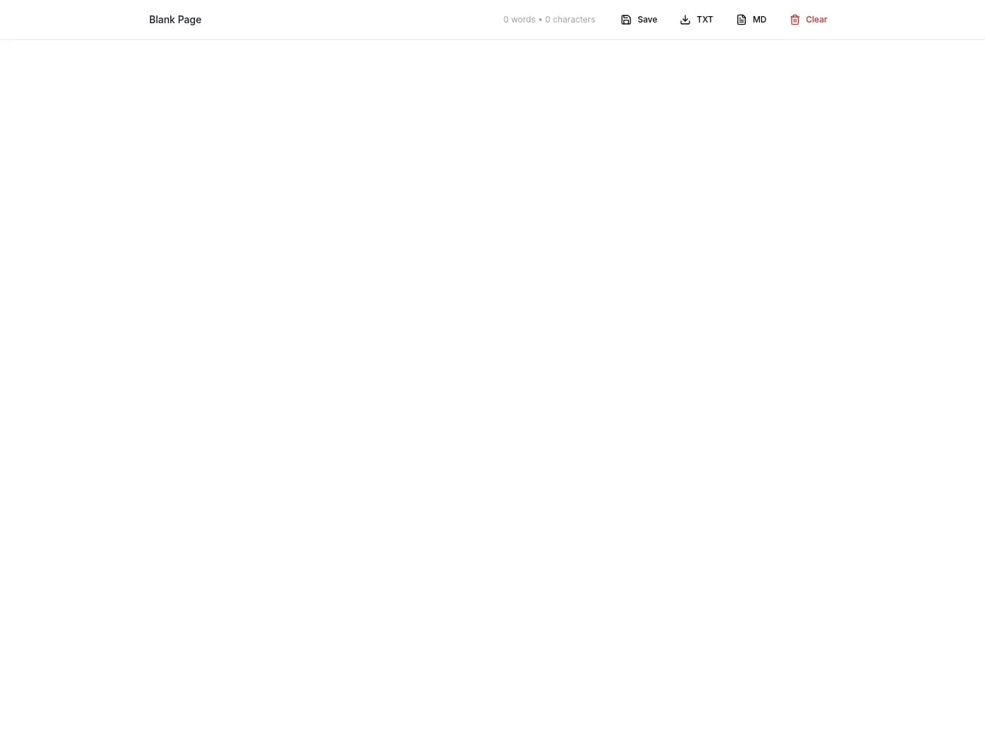 Blank Page Creator