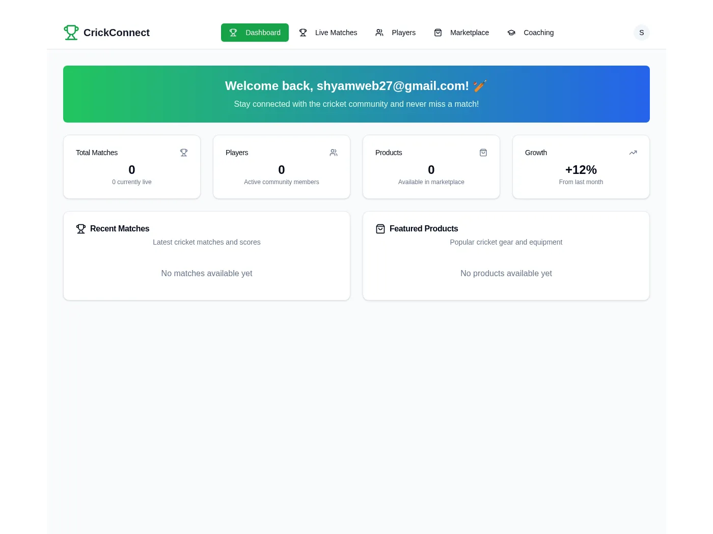 CrickConnect - The Ultimate Cricket Community Platform