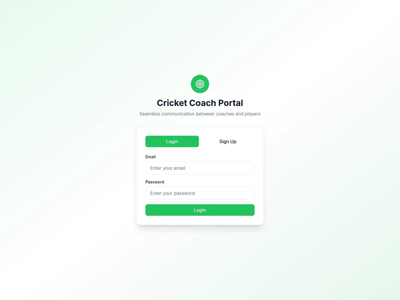 Cricket Coach-Player Real-Time Task & Drill Management Platform