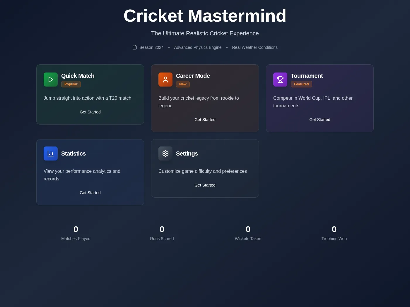Cricket Mastermind: The Ultimate Realistic Cricket Game