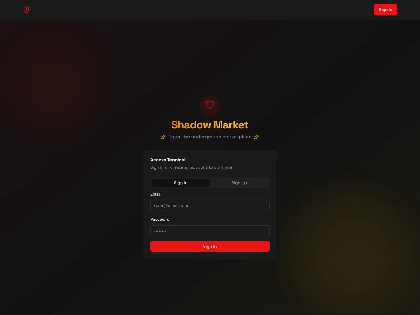 Crime Online Marketplace Platform