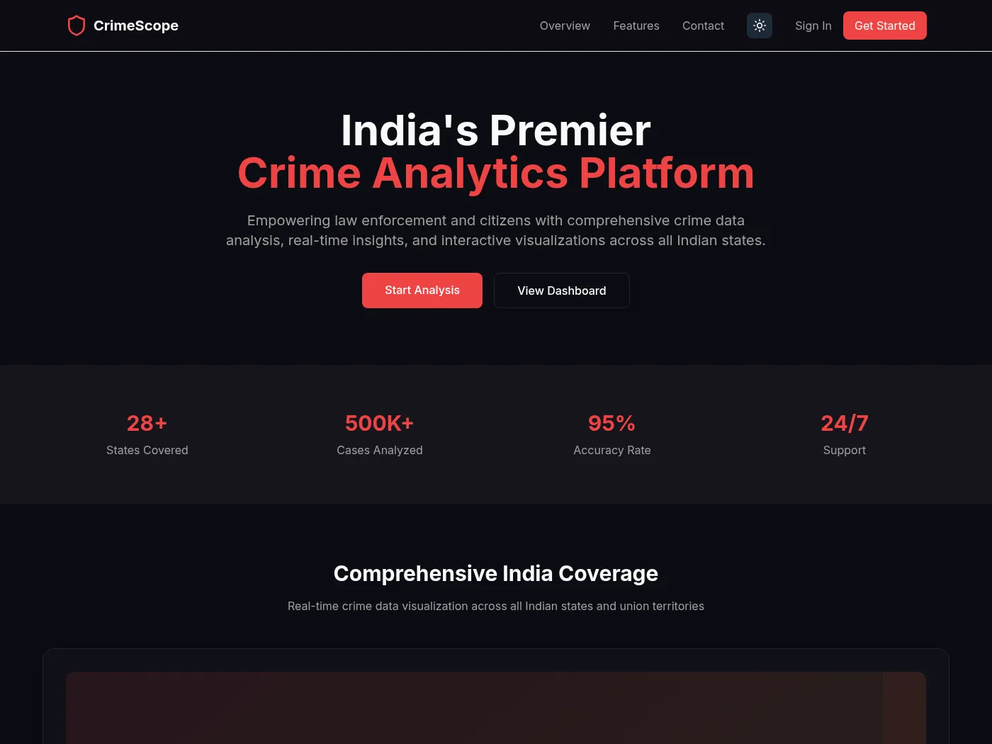 CrimeScope: Interactive Crime Data Analysis Platform for India
