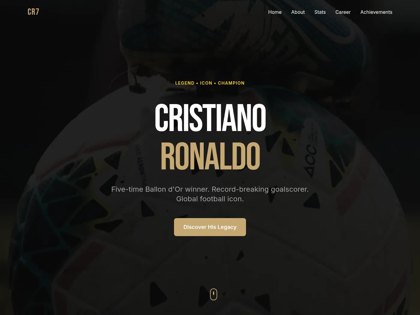 Cristiano Ronaldo Fan Website