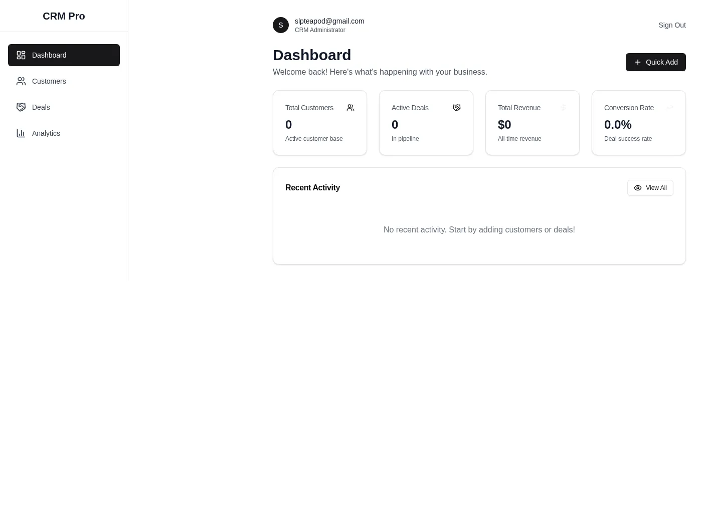 Customer Relationship Management System