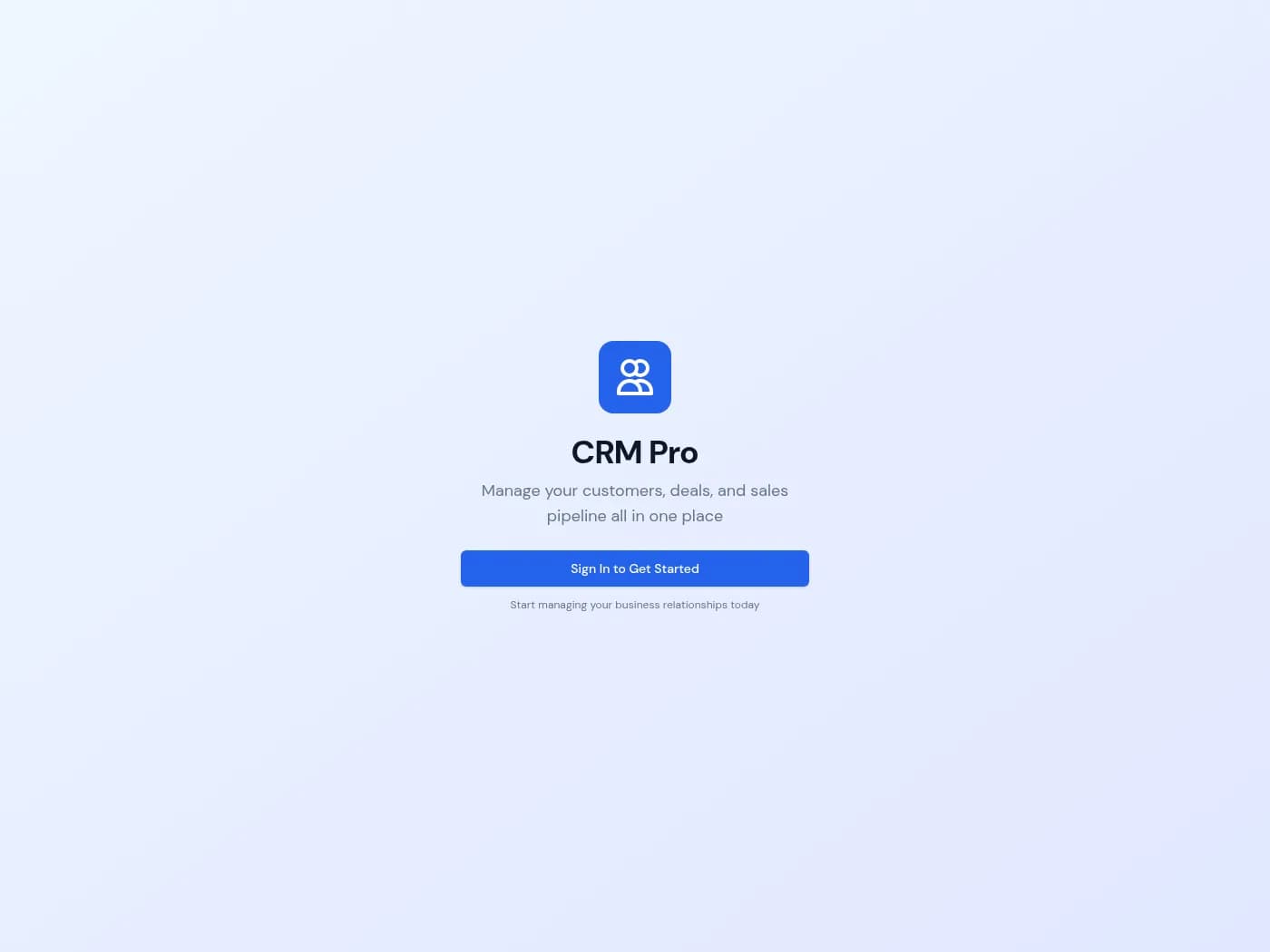 CRM Dashboard & Customer Management Platform