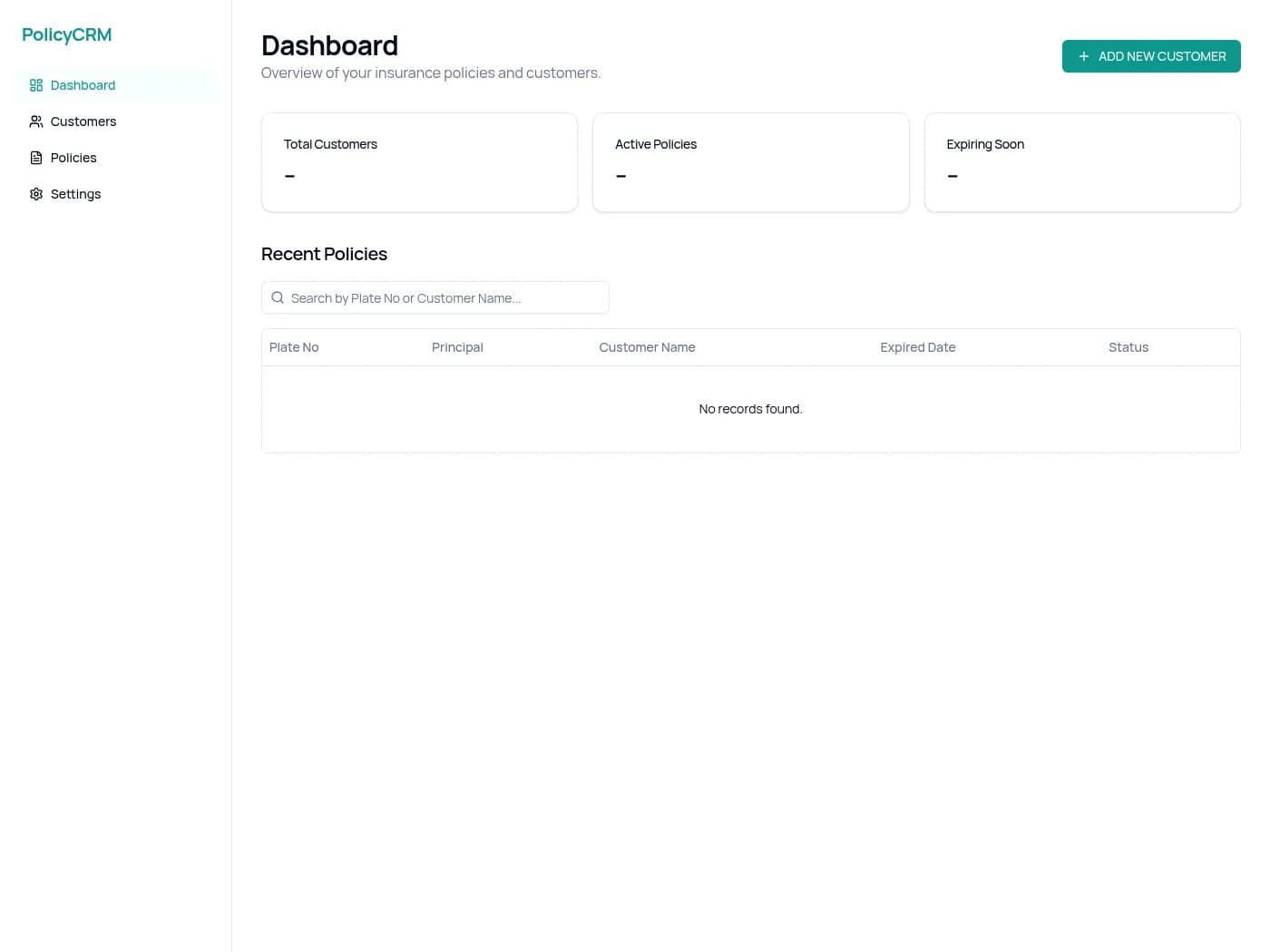 Policy CRM Core