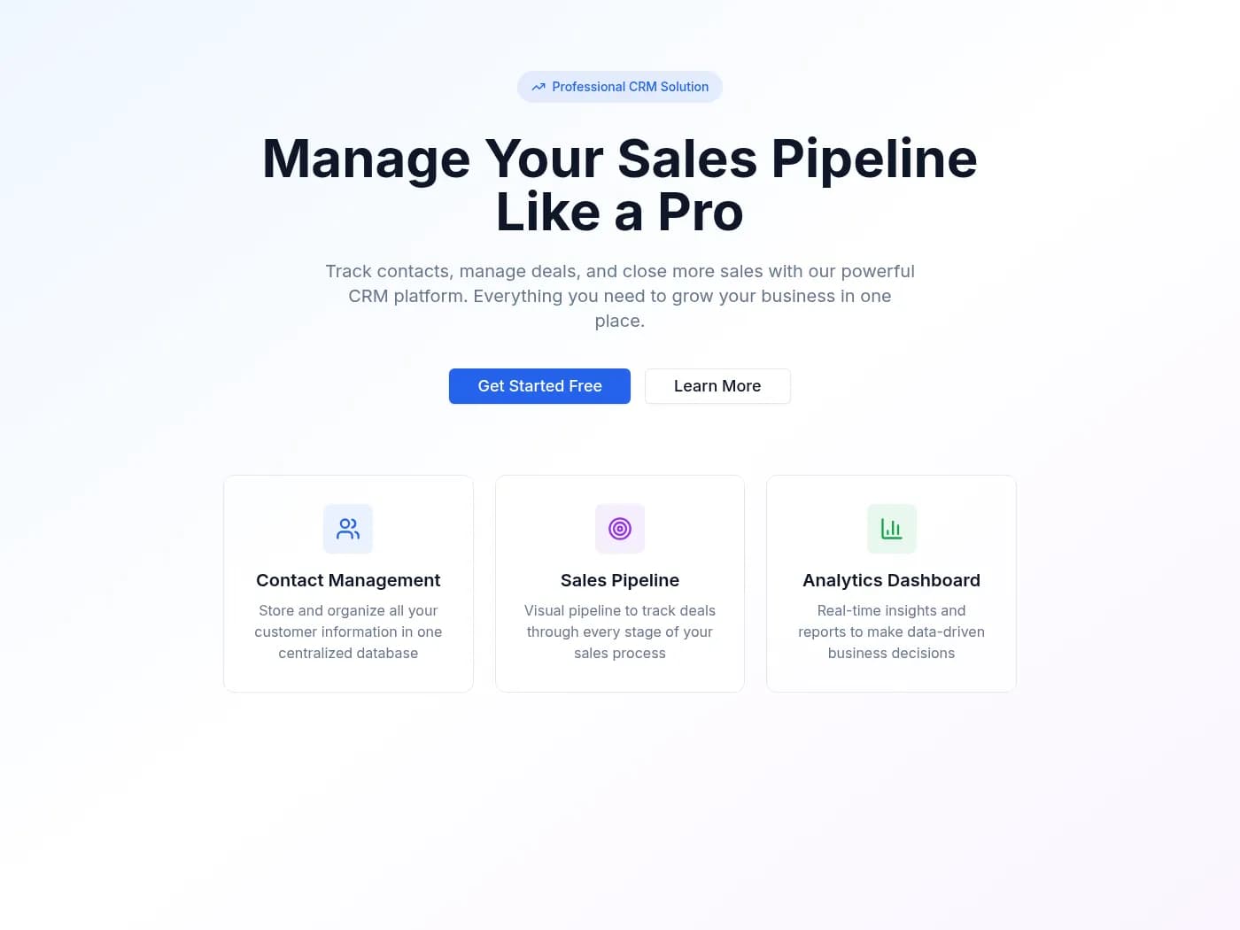 Customer Relationship Management Platform