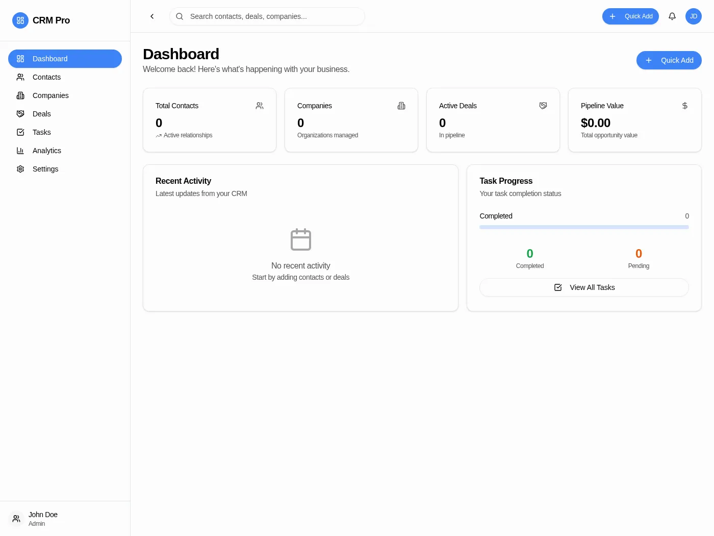 CRM Pro: Customer Relationship Management Platform