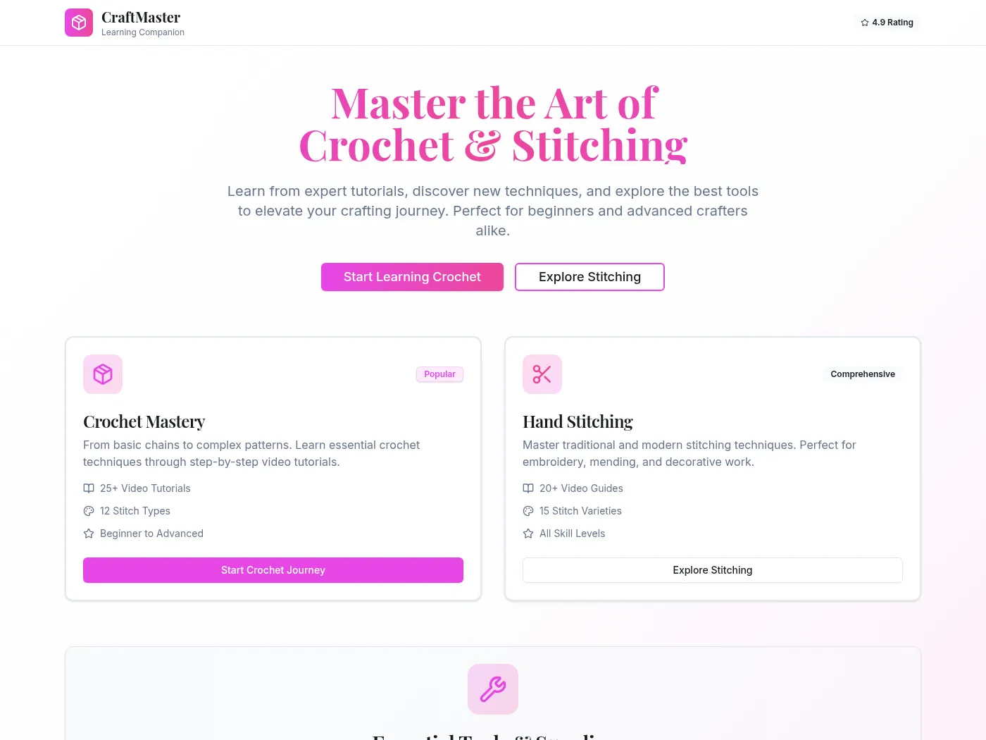 Crochet & Stitch Learning Companion
