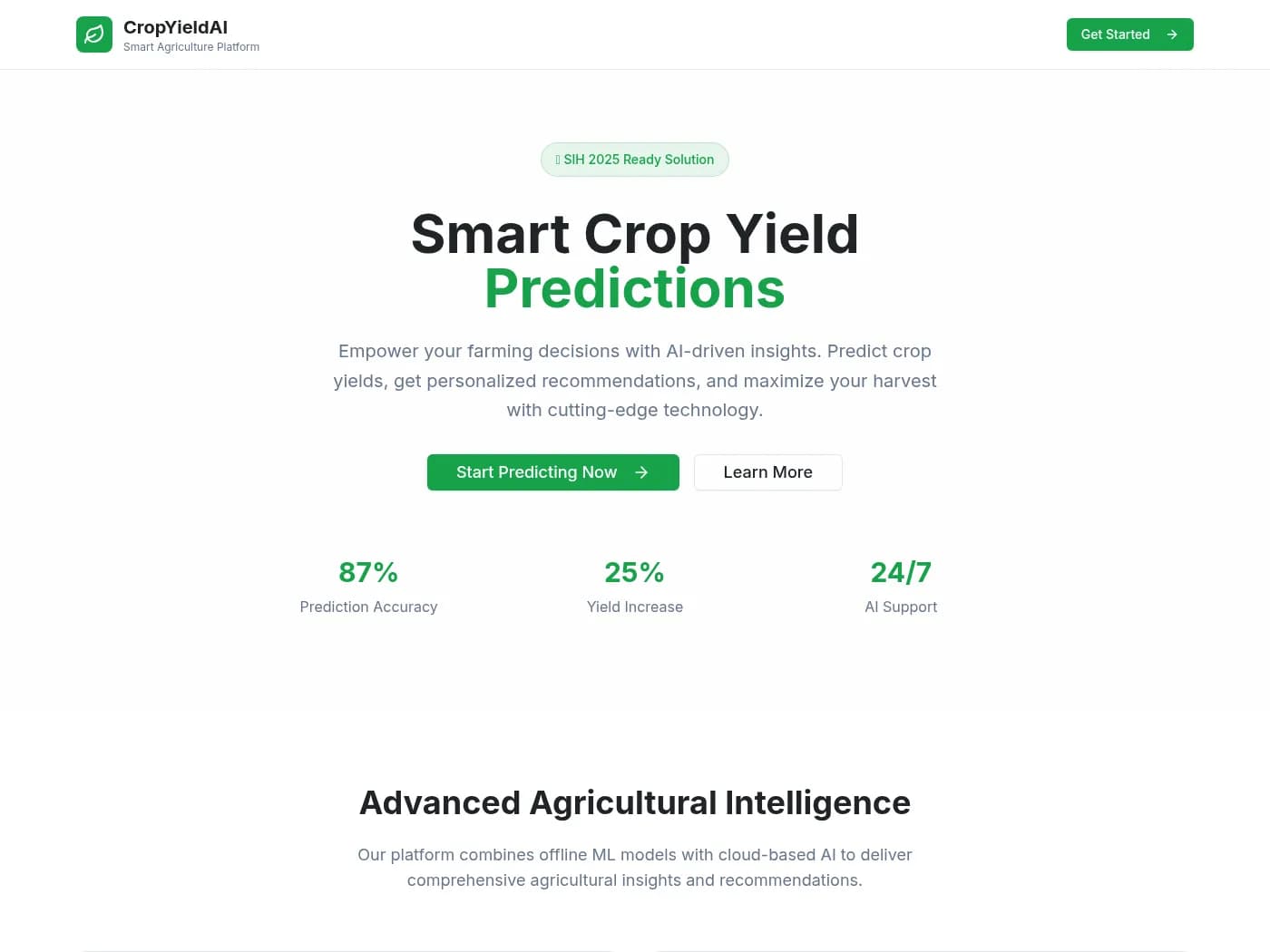 CropYieldAI: Smart Predictive Analytics for Agriculture
