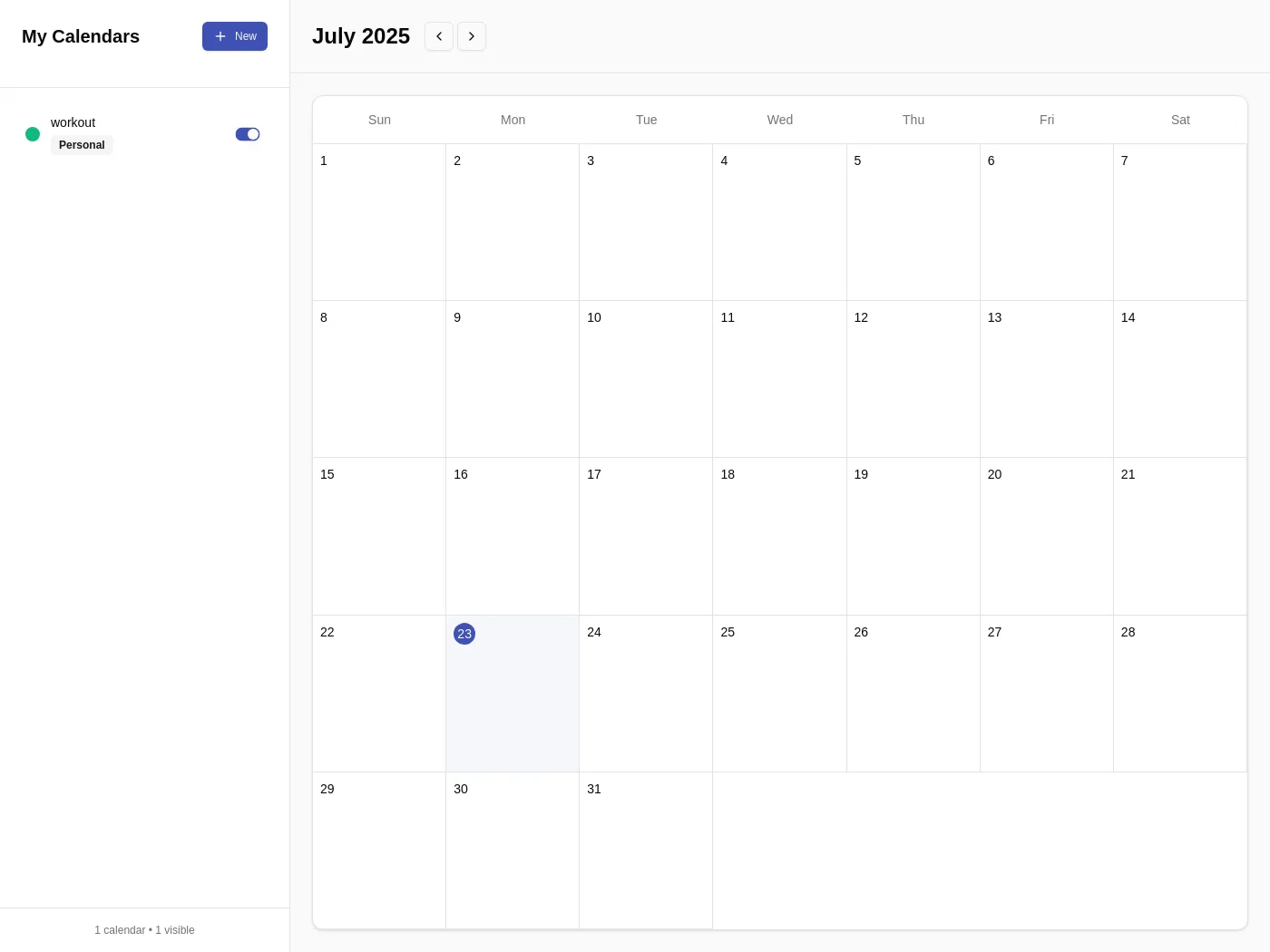 Cross Calendar: Multi-Topic Shared Calendars App