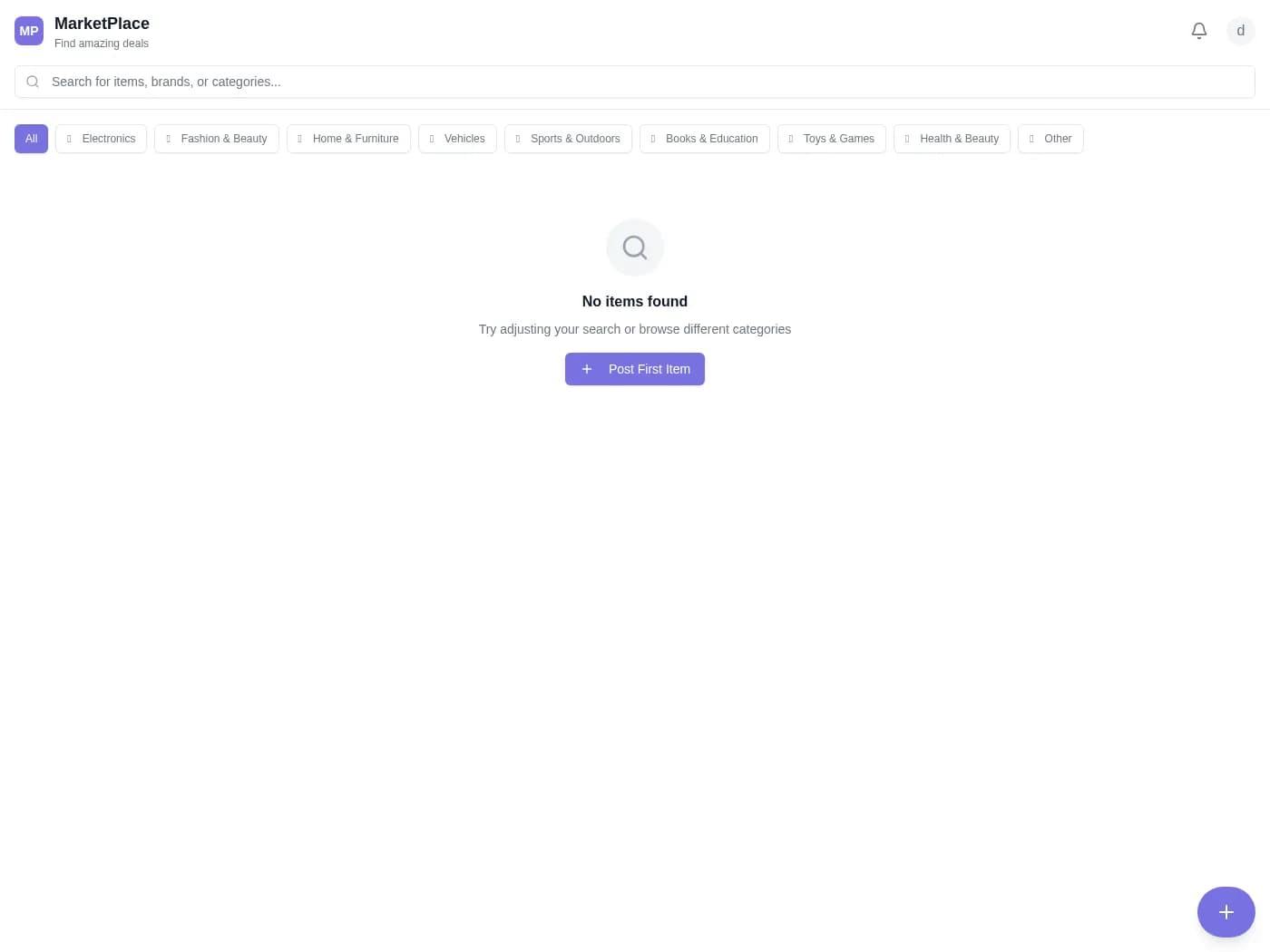 Modern Cross-Platform Marketplace for Buying & Selling