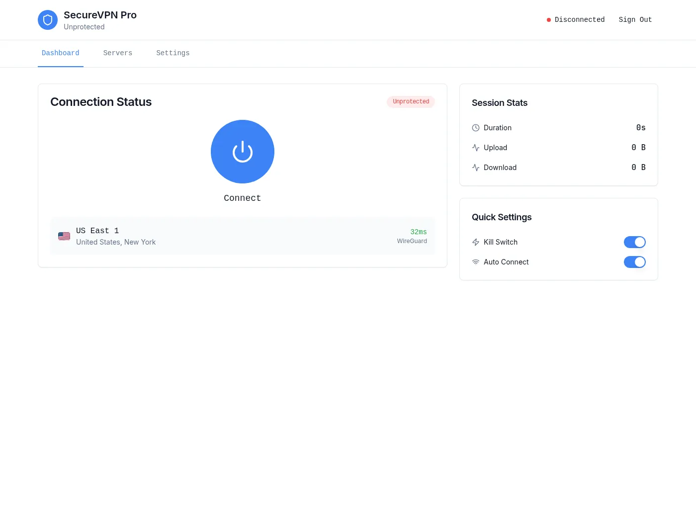 Cross-Platform Secure VPN Application