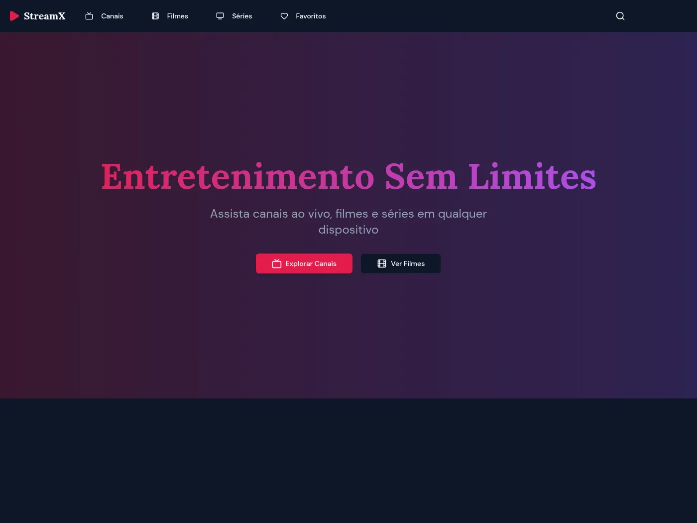 Cross-Platform Streaming App for TV Channels, Movies, and Series