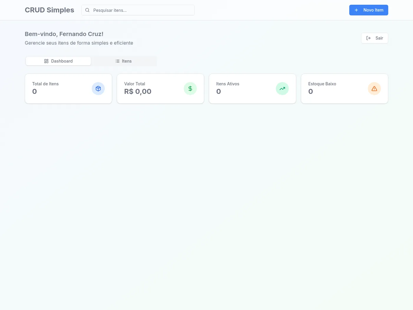 CRUD Simples com Django