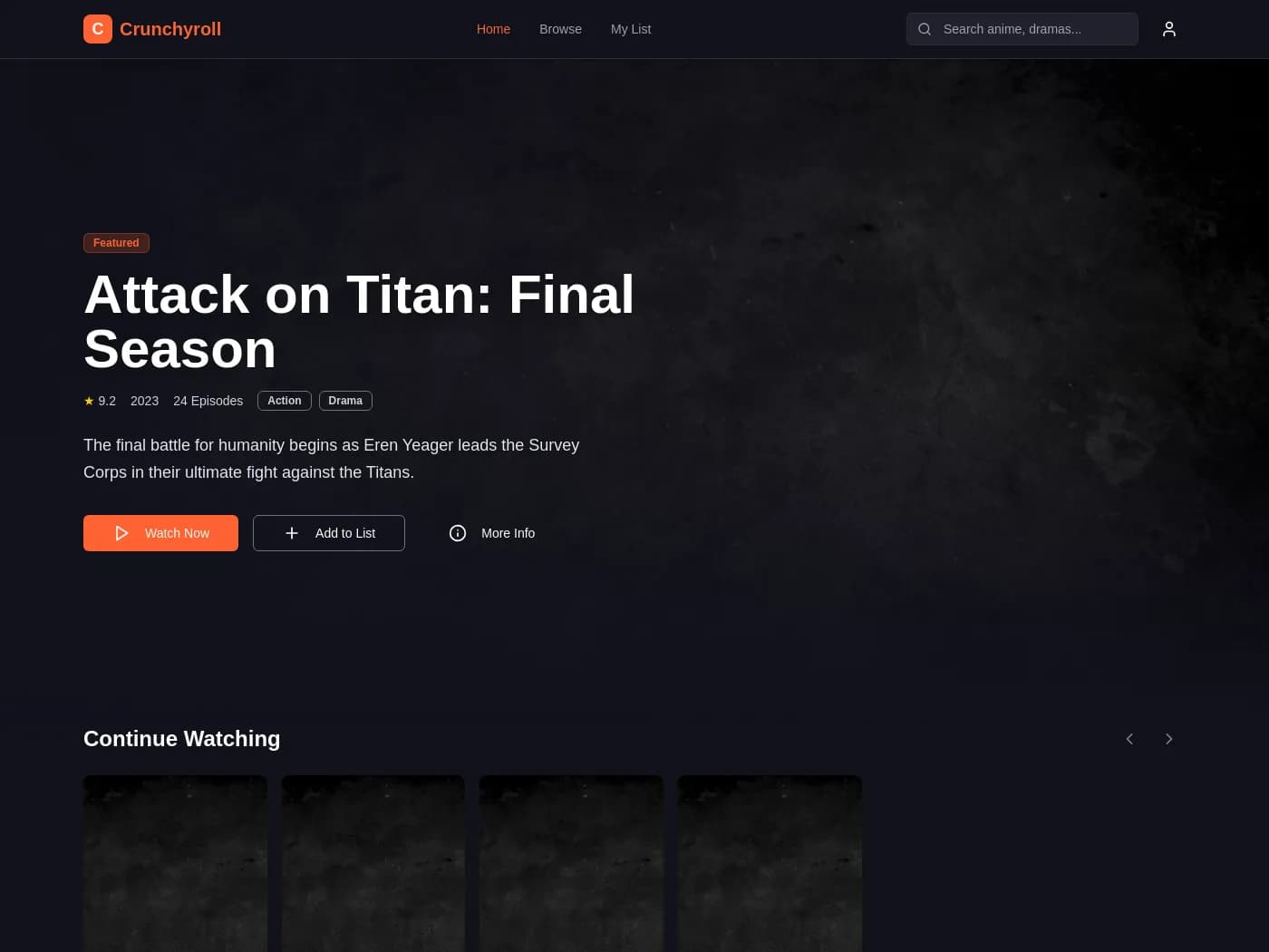 Crunchroll Streaming Platform