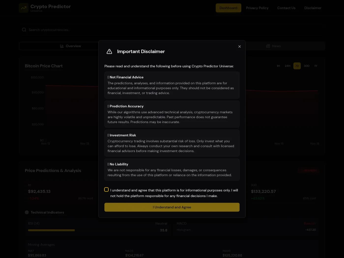 Crypto Predictor Universe: Real-Time Forecasts & News for All Coins