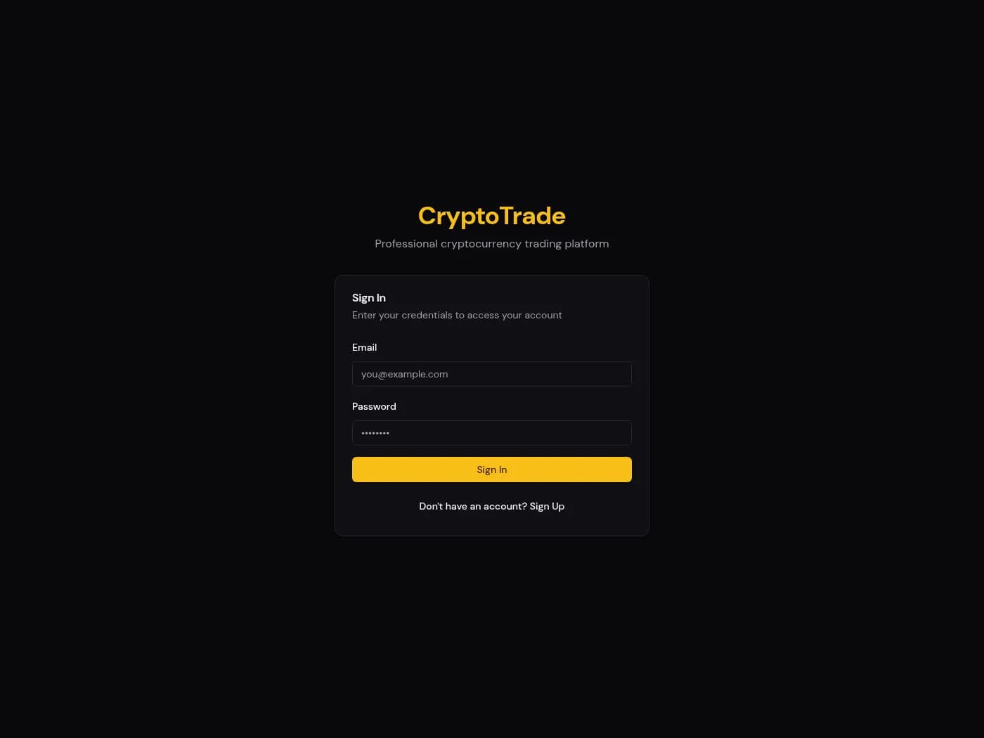 Crypto Trading Platform