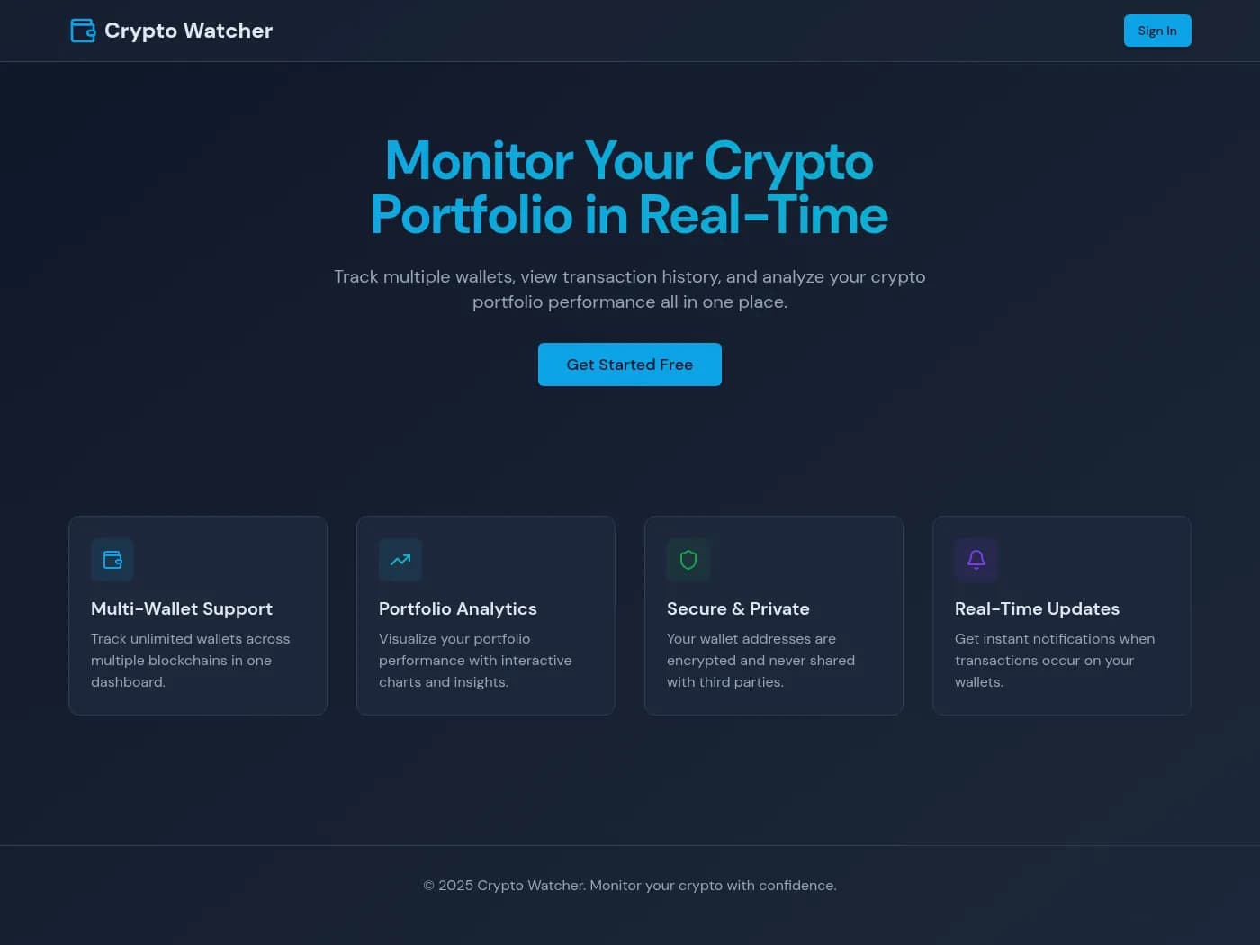 Crypto Wallet Watcher