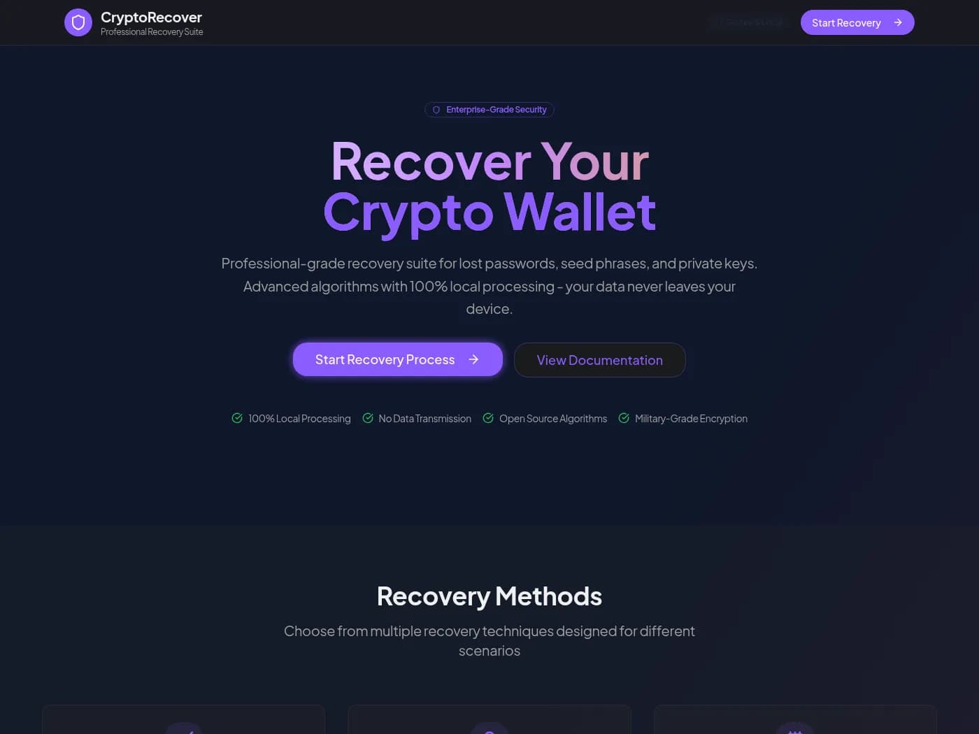Crypto Wallet Recovery Suite