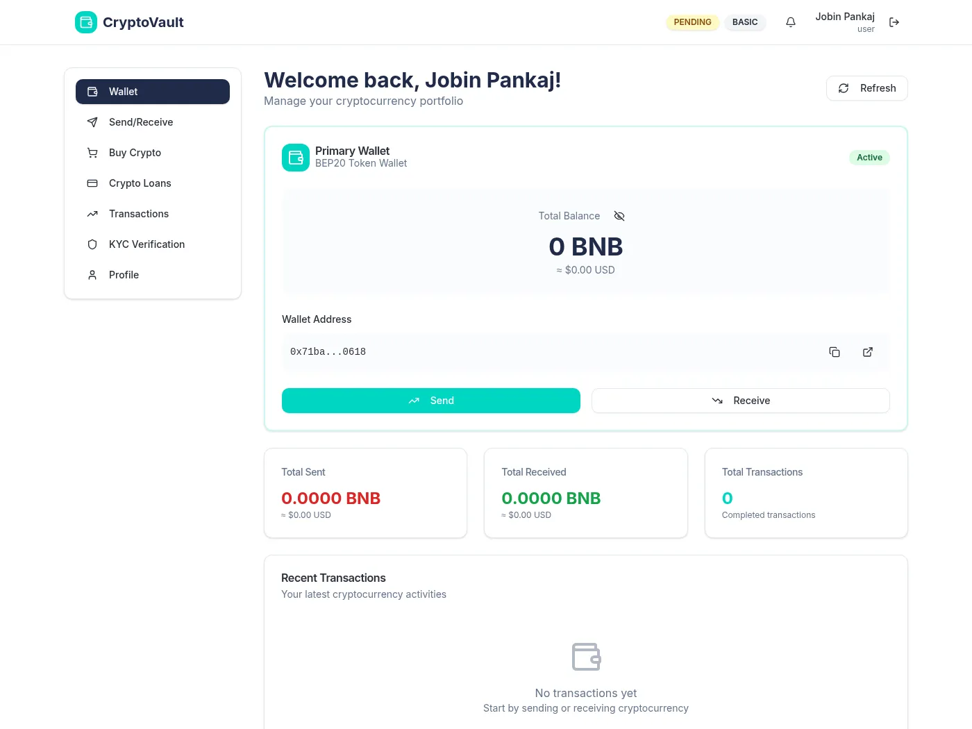 Comprehensive Cryptocurrency Wallet Platform with Laravel & Vue.js