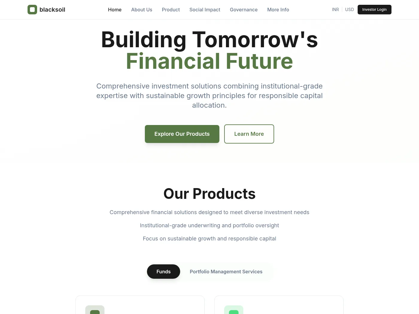 Crystal Clear Modern Homepage Website