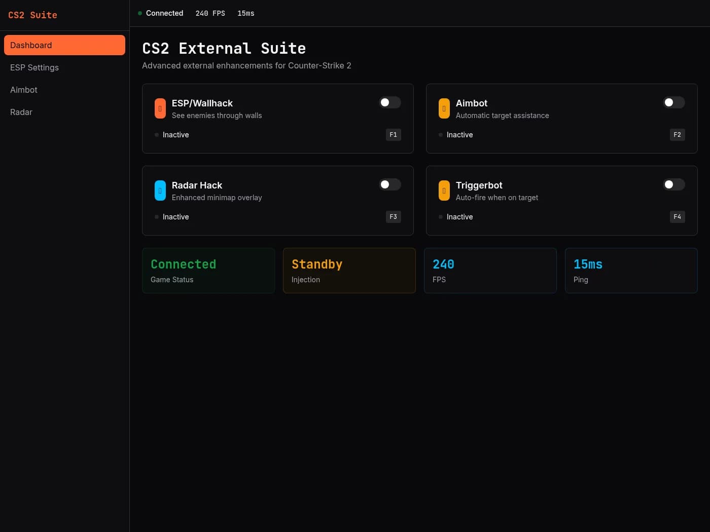 CS2 External Cheat Suite