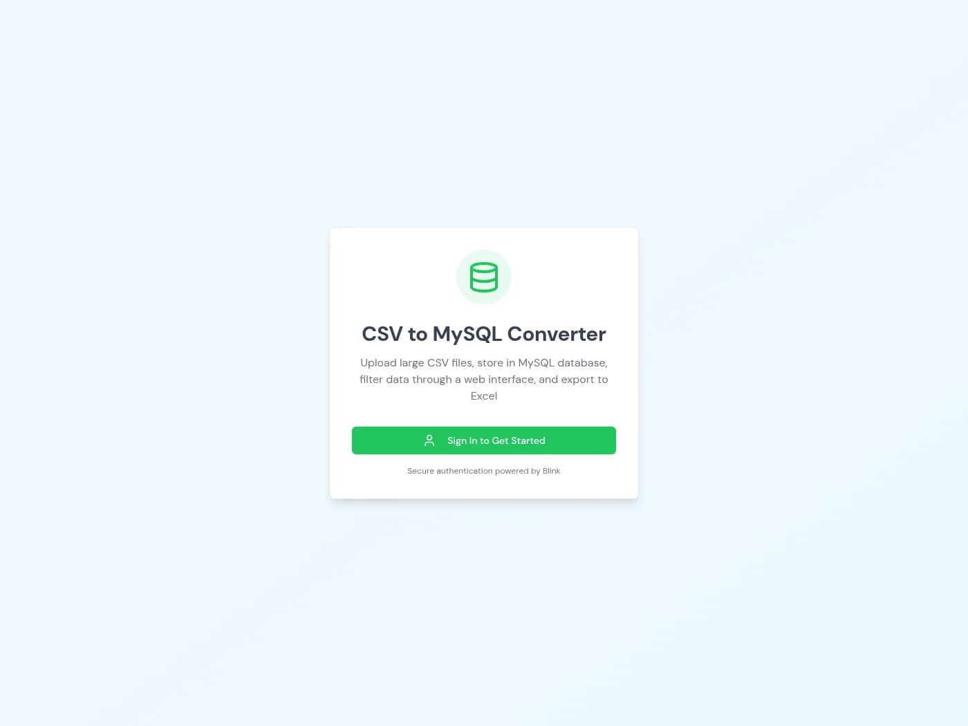 CSV to MySQL Web Converter & Excel Exporter