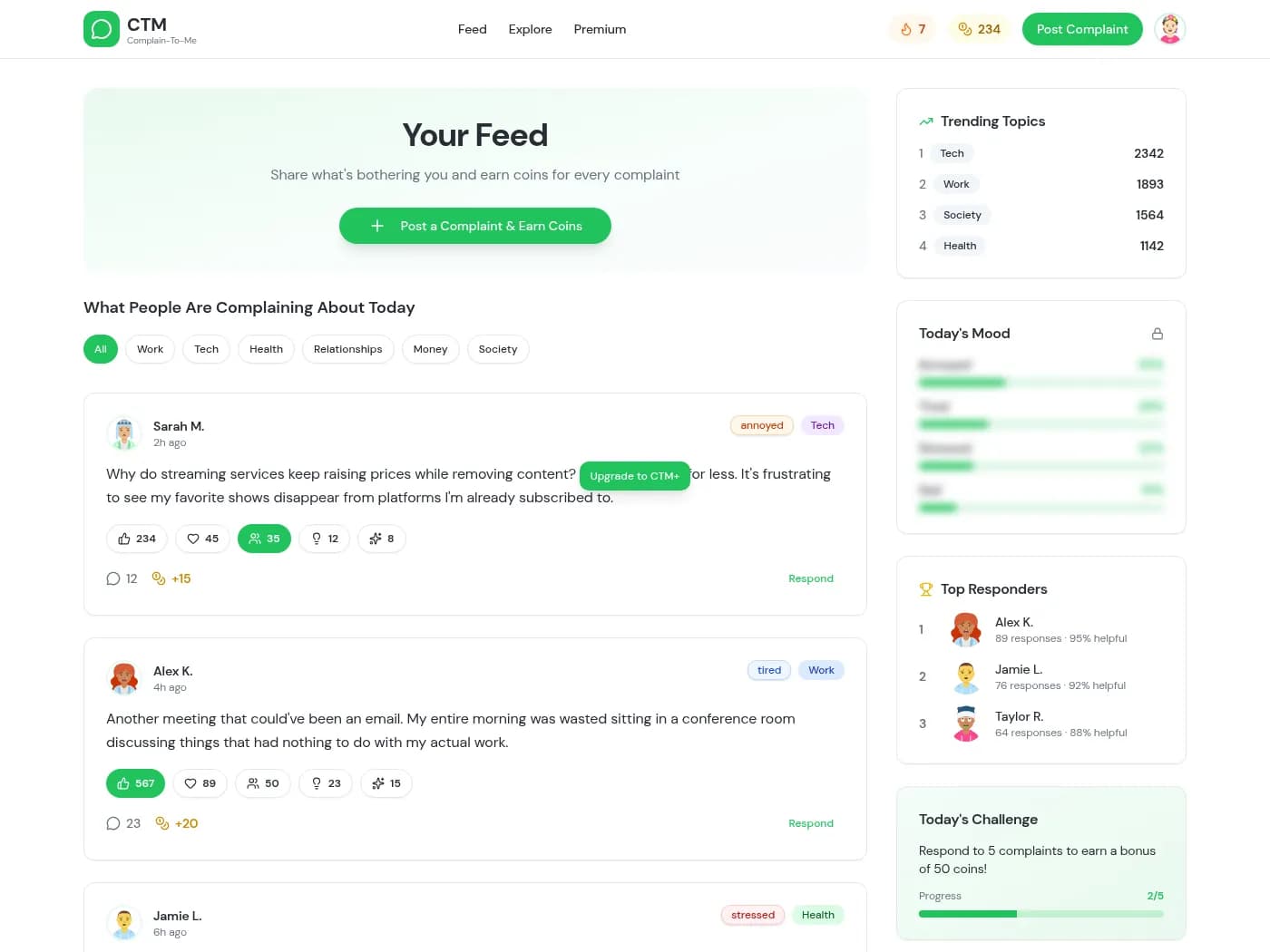 Complain-To-Me Unified: CTM+ (Bolt Engine, Lovable UI, Premium, and Next-Gen Features)
