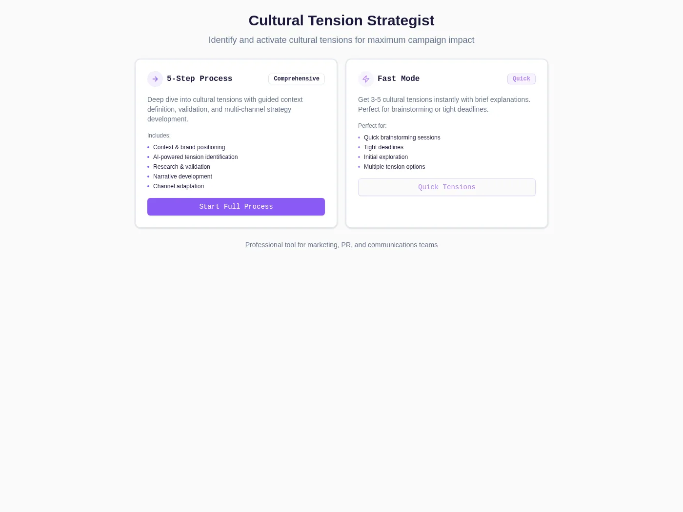Cultural Tension Strategist – Browser Extension for Marketing Insights