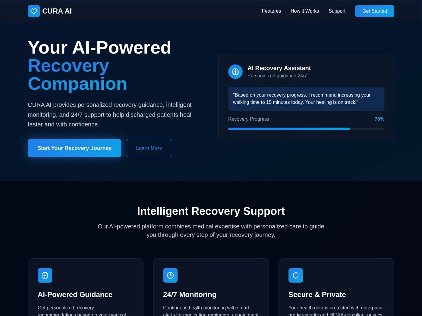 CURA AI: AI-Powered Patient Recovery Assistant