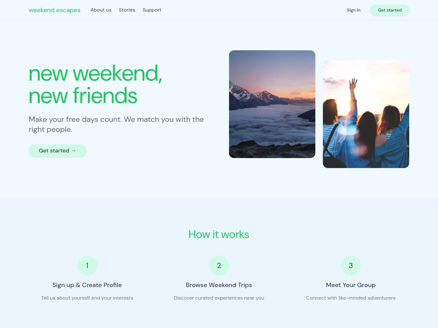 Curated Weekend Escape Platform MVP