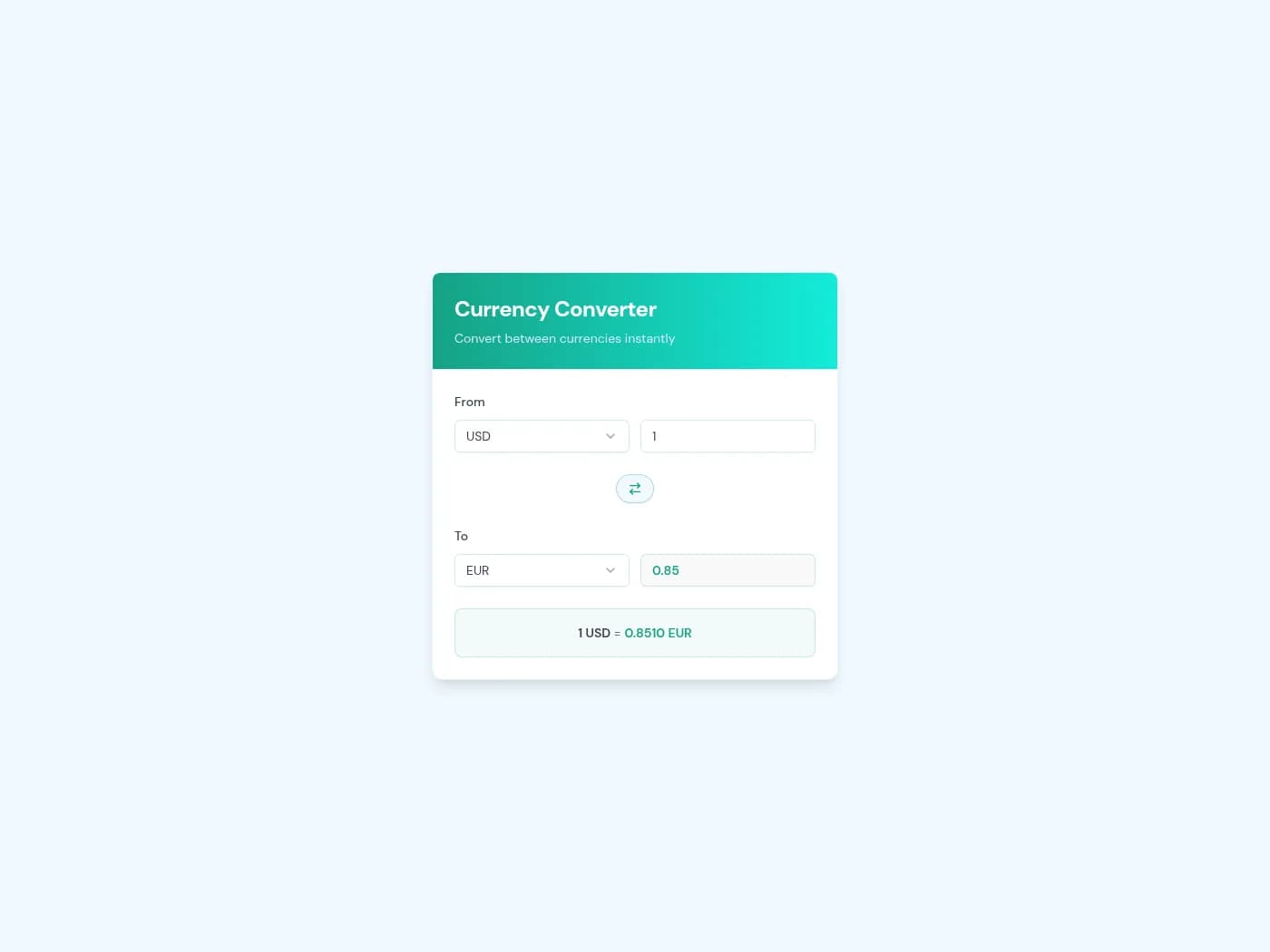 Easy Currency Converter