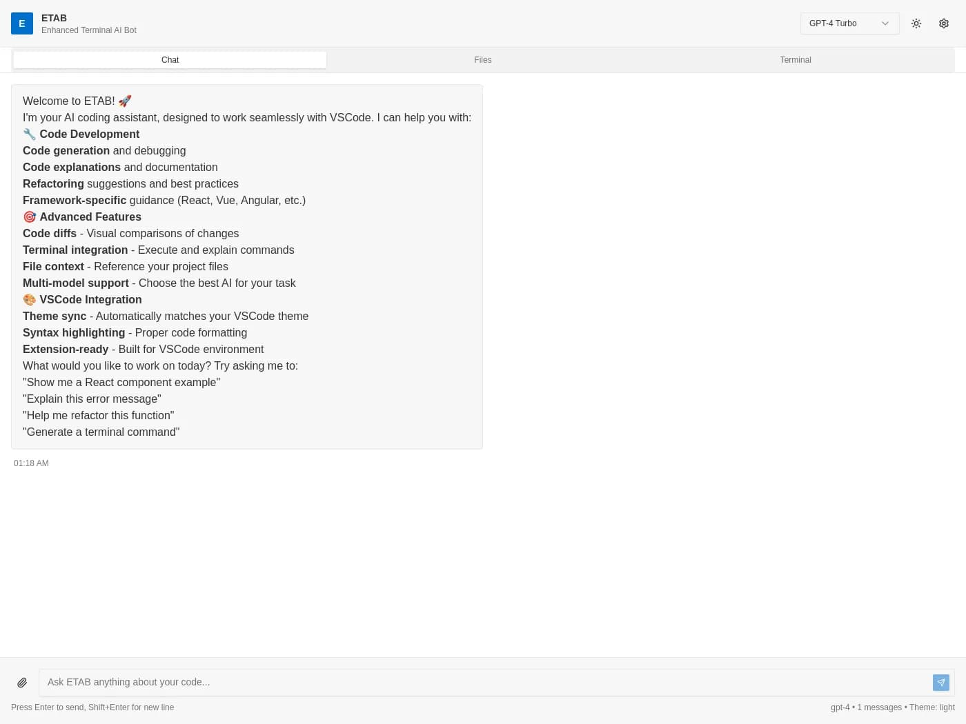 Cursor Chat Clone for VSCode