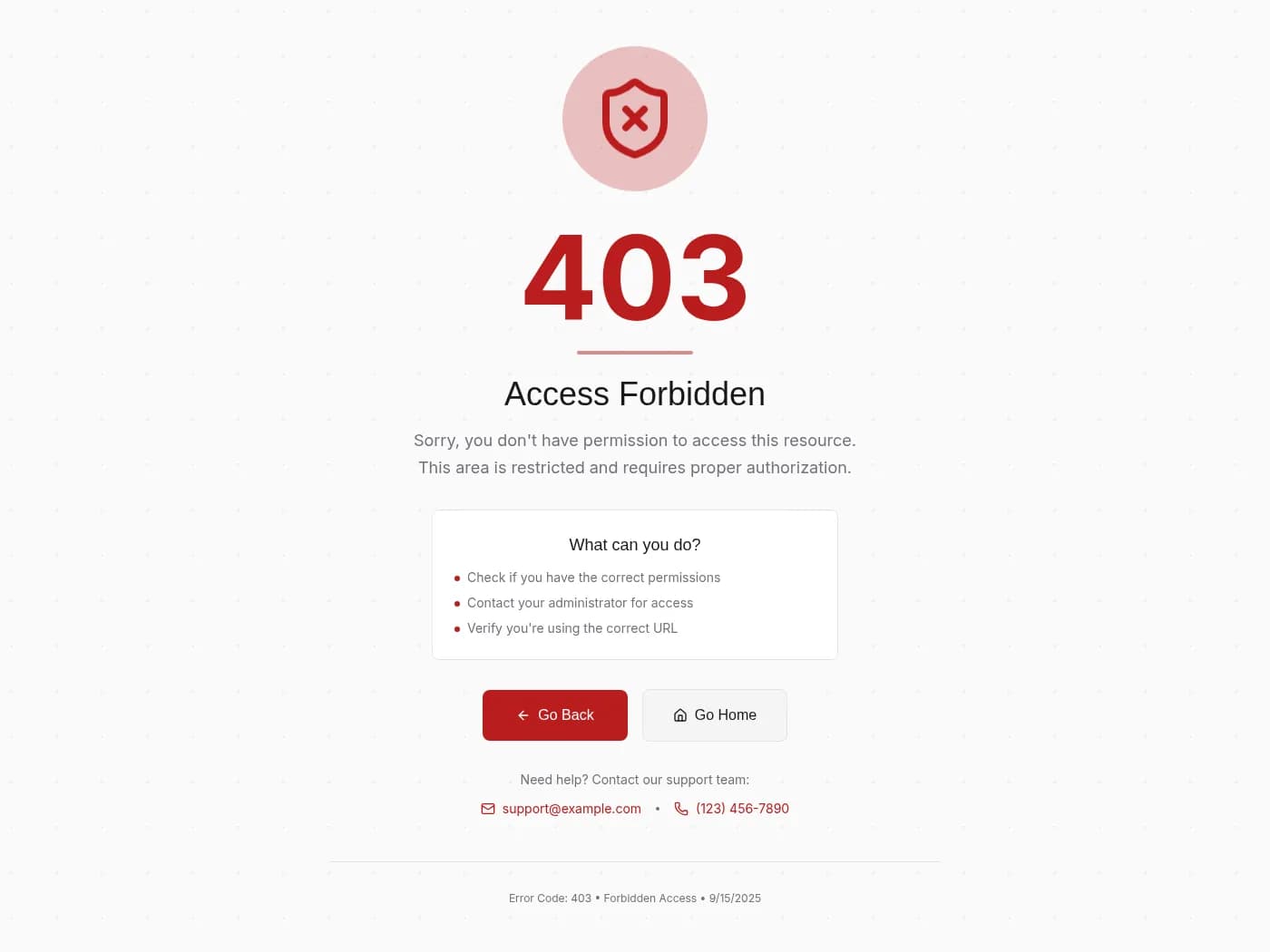 Custom 403 Forbidden Error Page