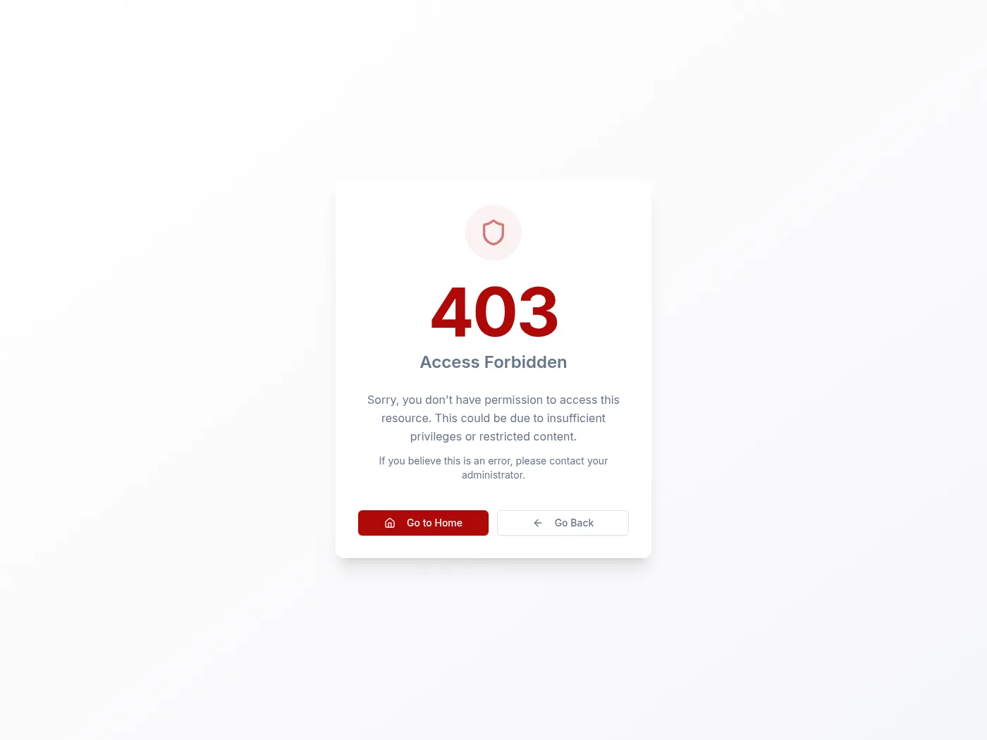 Custom 403 Forbidden Error Page