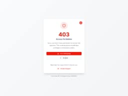 Custom 403 Error Page Web App