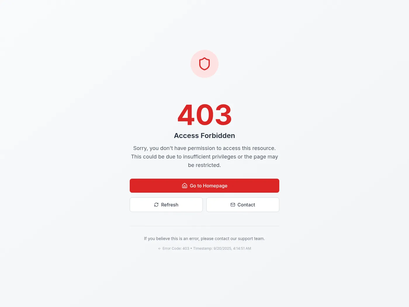 Custom 403 Forbidden Error Page