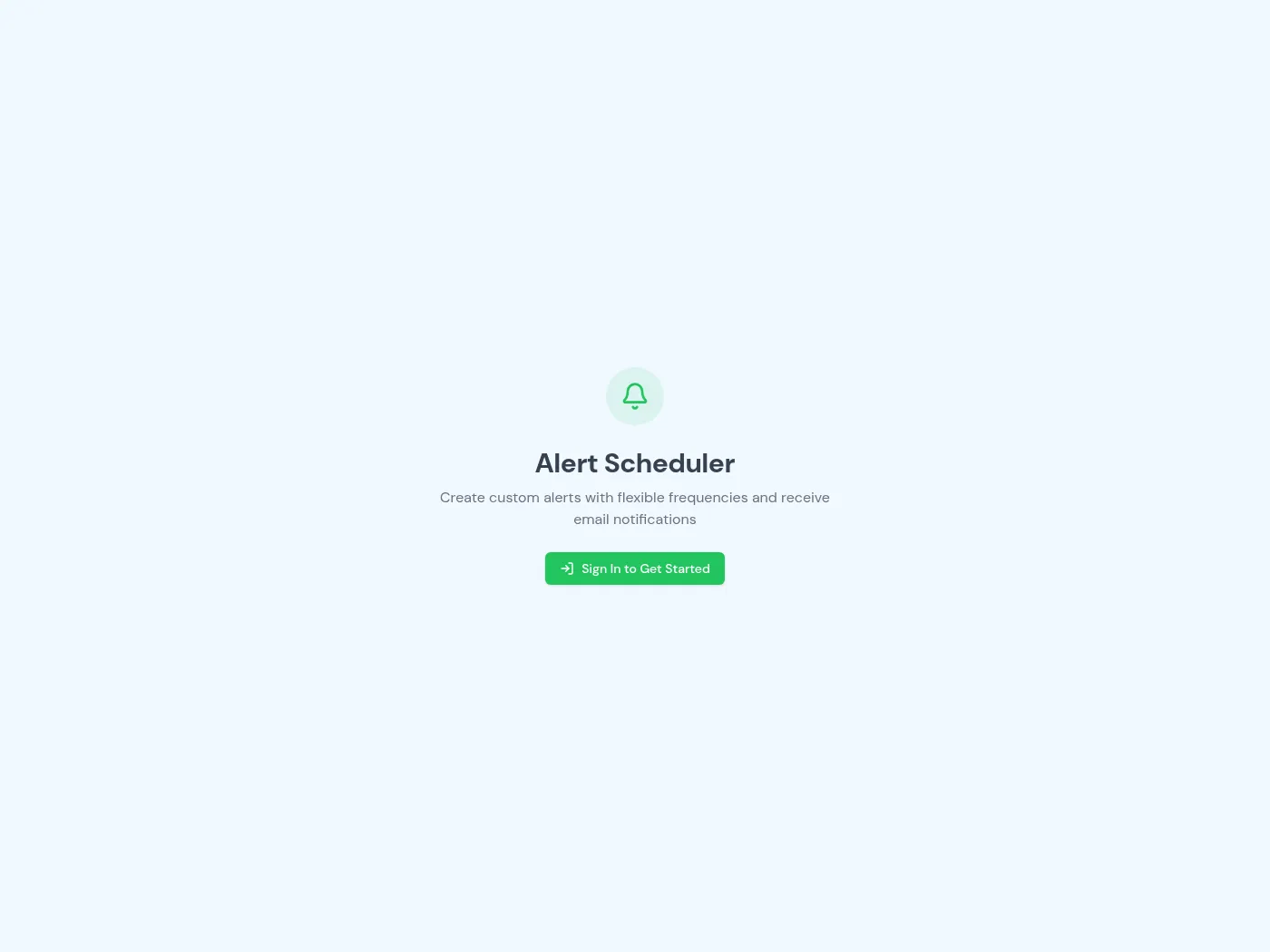 Custom Alert Scheduler with Email Notifications