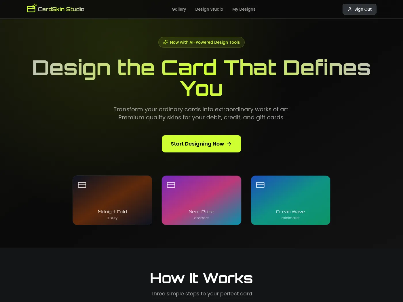 Custom Card Skin Studio: Next-Gen Interactive Card Designer & Marketplace