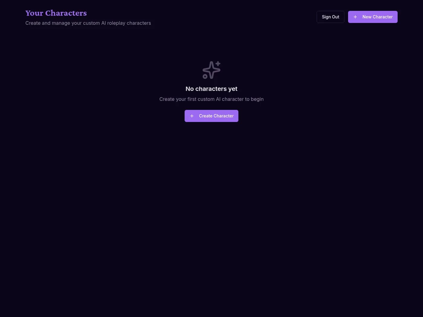 Immersive Roleplay Chat with Custom Character AI