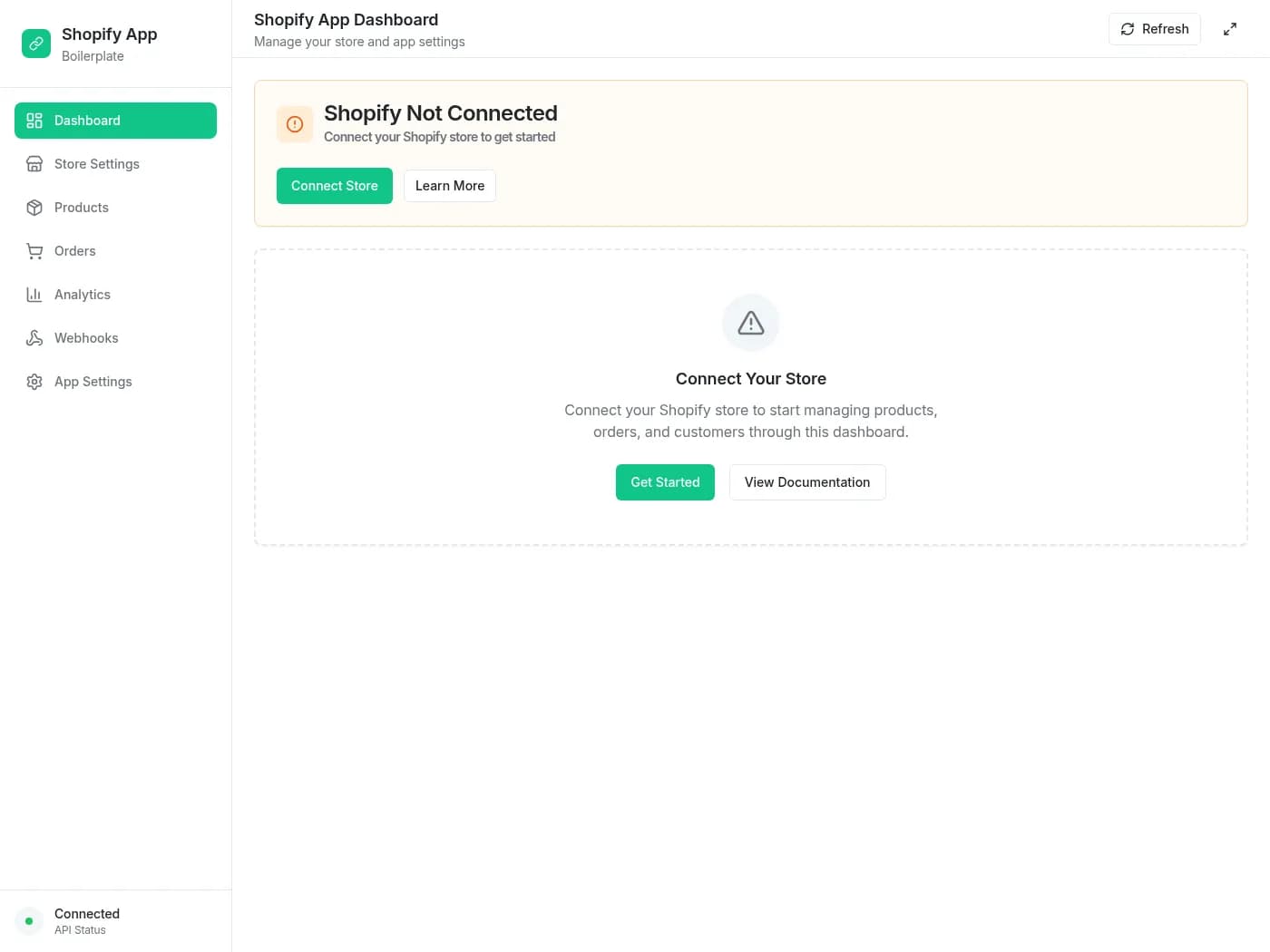 Custom Shopify App Boilerplate