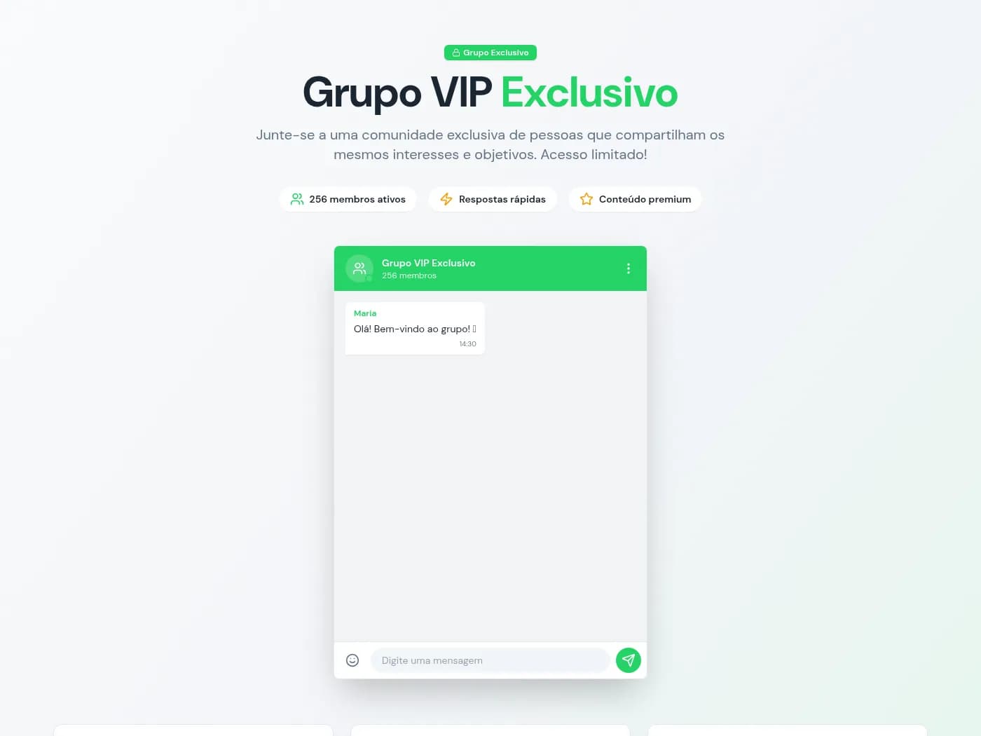 Customizable WhatsApp Group Chat Landing Page