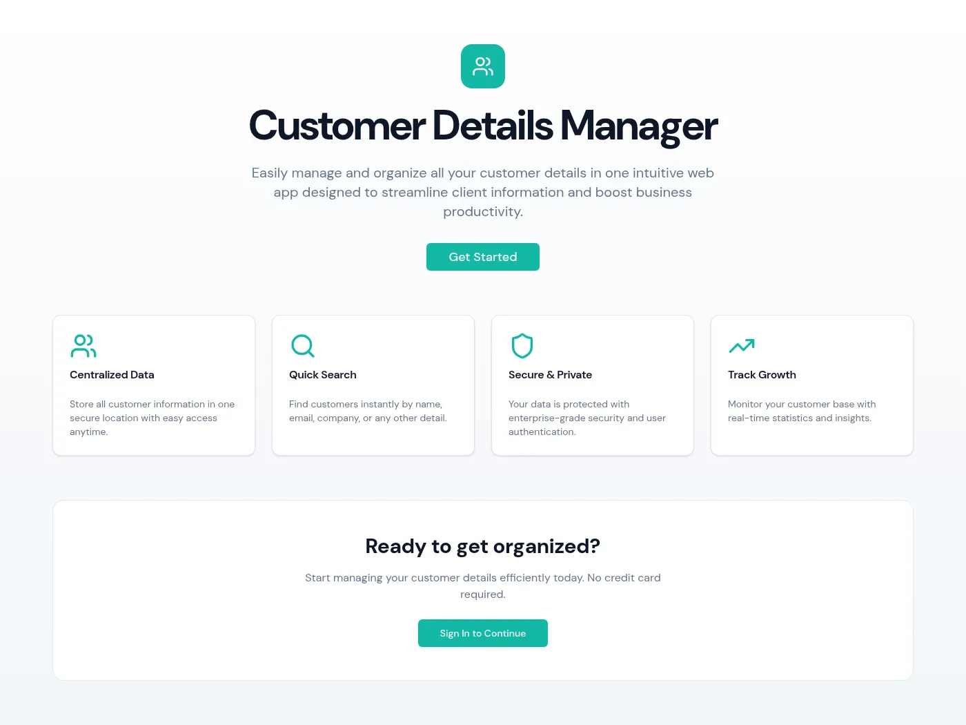 Customer Details Manager