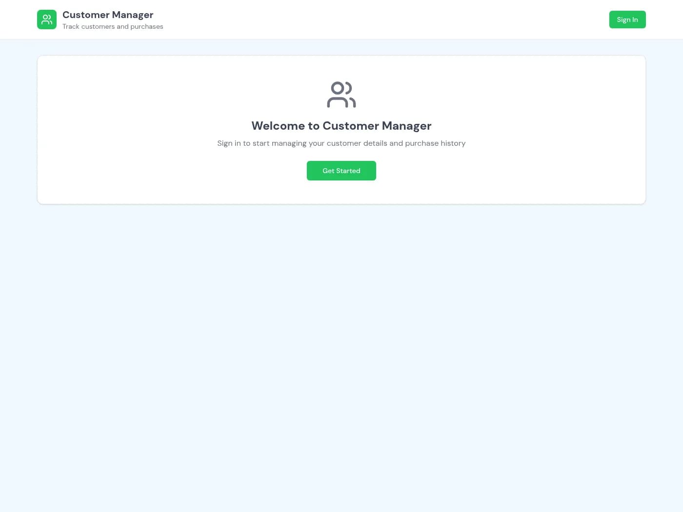 Customer Details & Purchase History Manager