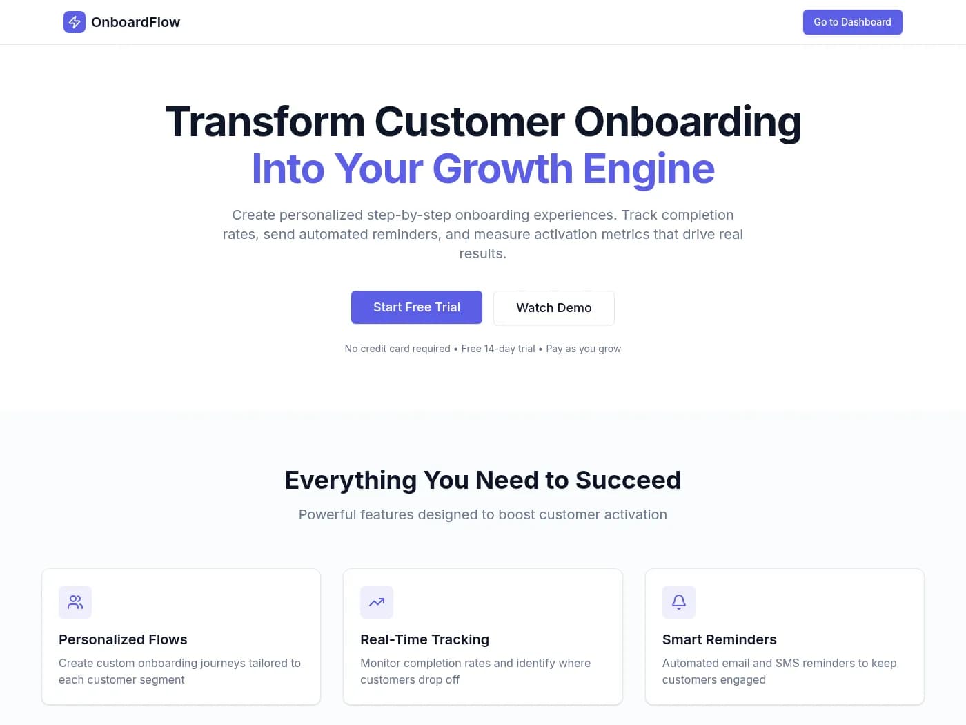 SaaS Customer Onboarding Platform